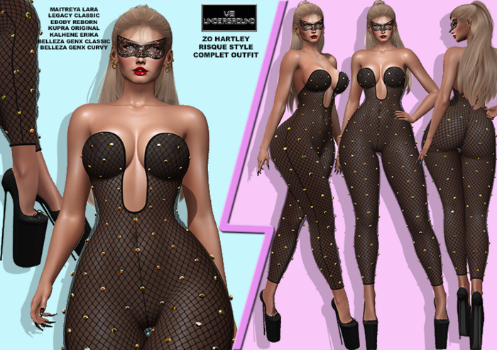 Second Life Marketplace Zo Hartley Black Risque Style Complet Outfit